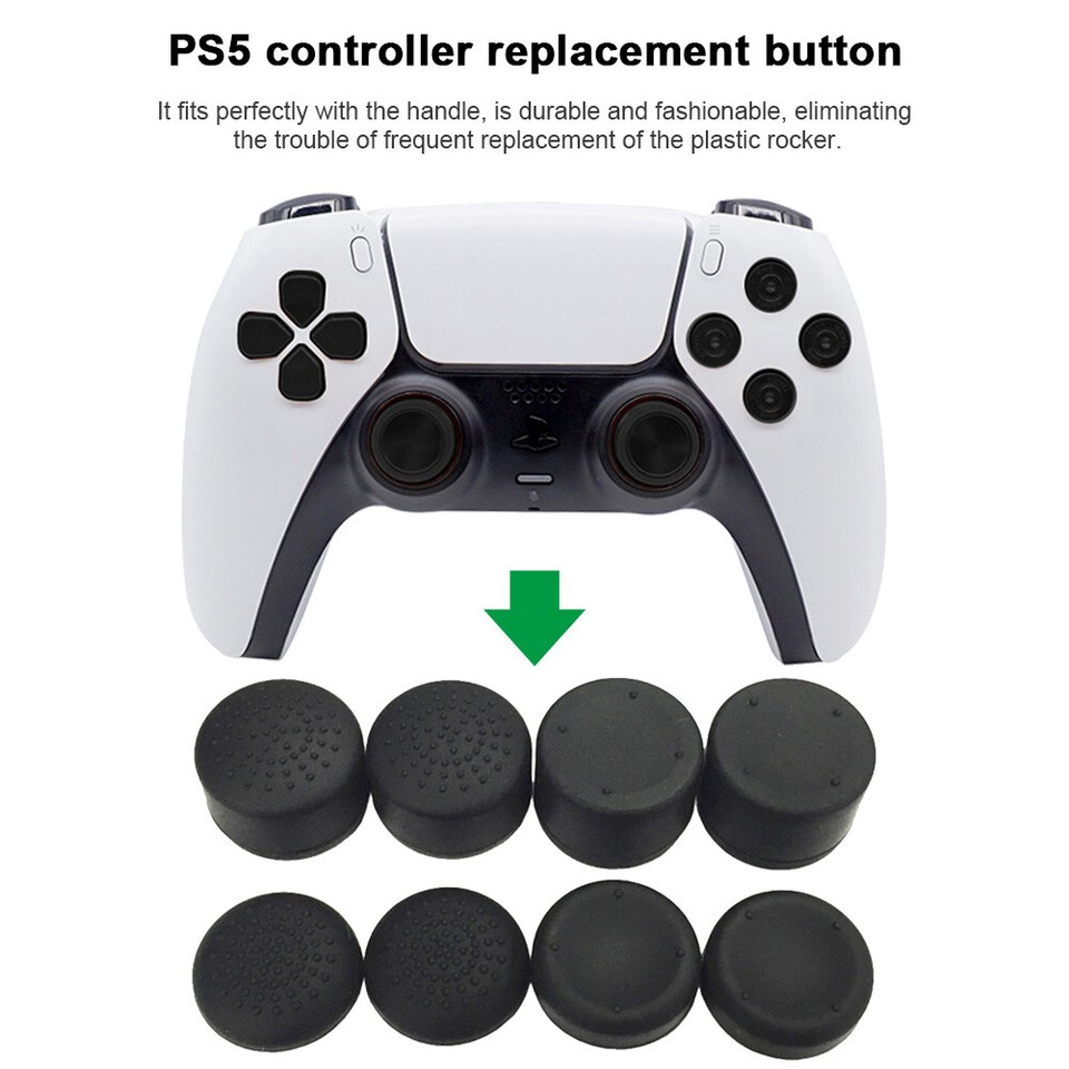 8pcs Silicone Controller Thumb Stick Grip Cap for PS5/PS3/Xbox 360 ...