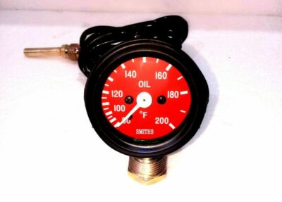 Smith Red face Black Bezel Oil Temp 52 mm 200 Fahrenheit | eBay Australia