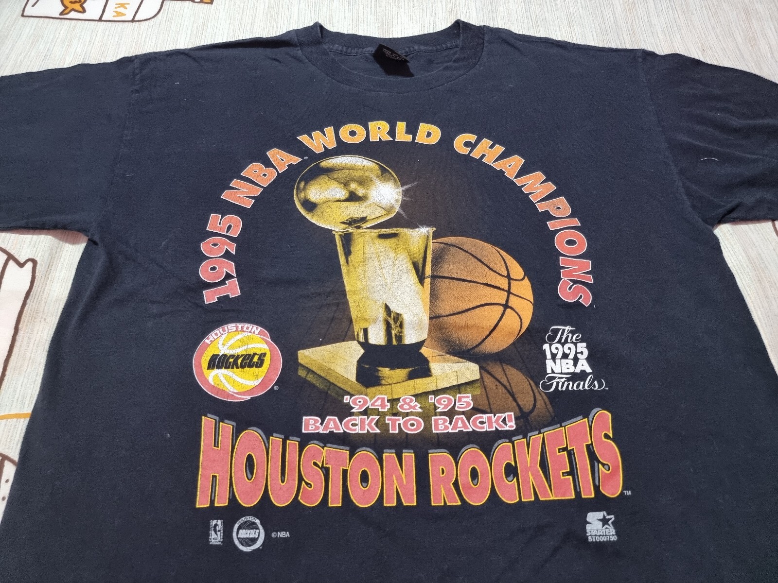 Rare Houston Rockets 1995 NBA World Champions Vintage… - Gem