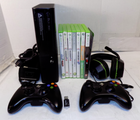 Microsoft Xbox 360 E 500GB Model 1538 Black Console 7 Games 2 ...