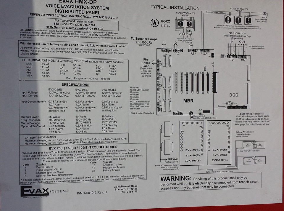 Gamewell HMX-DP DCC Main CPU Board for Voice Evacuation Distribution ...