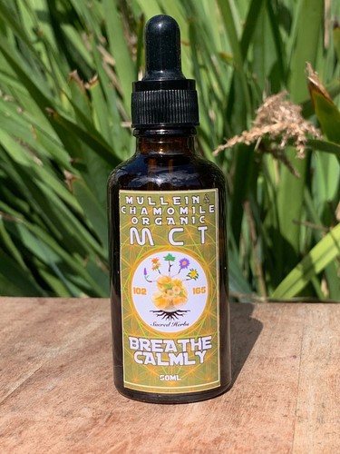 Organic Mullein & Chamomile MCT OIL - 50ml - “BREATHE CALMLY” | eBay ...