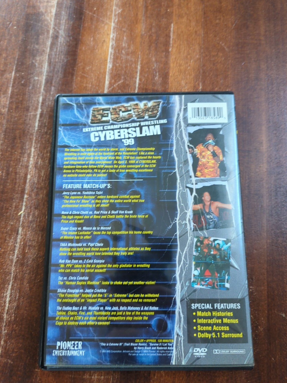 ECW - Cyberslam 99 DVD Wrestling WWE Rob Van Dam Taz Shane Douglas ...