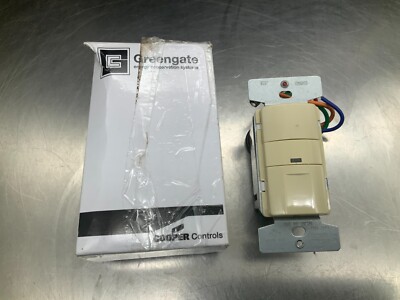 Cooper Greengate OSW-P-1001-MV-V Wallswitch Occupancy Sensor w/Daylight ...