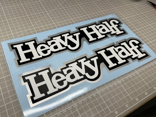Pair of Heavy Half stickers decals, fits Chevrolet GMC Silverado C10 | eBay