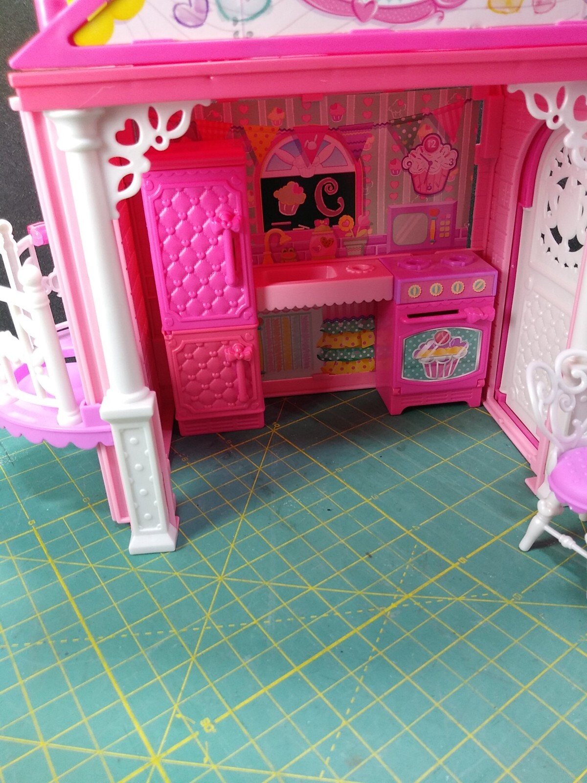 Barbie Club Chelsea doll Playhouse Set 2-Story Clubhouse Cupcake cafe+ ...