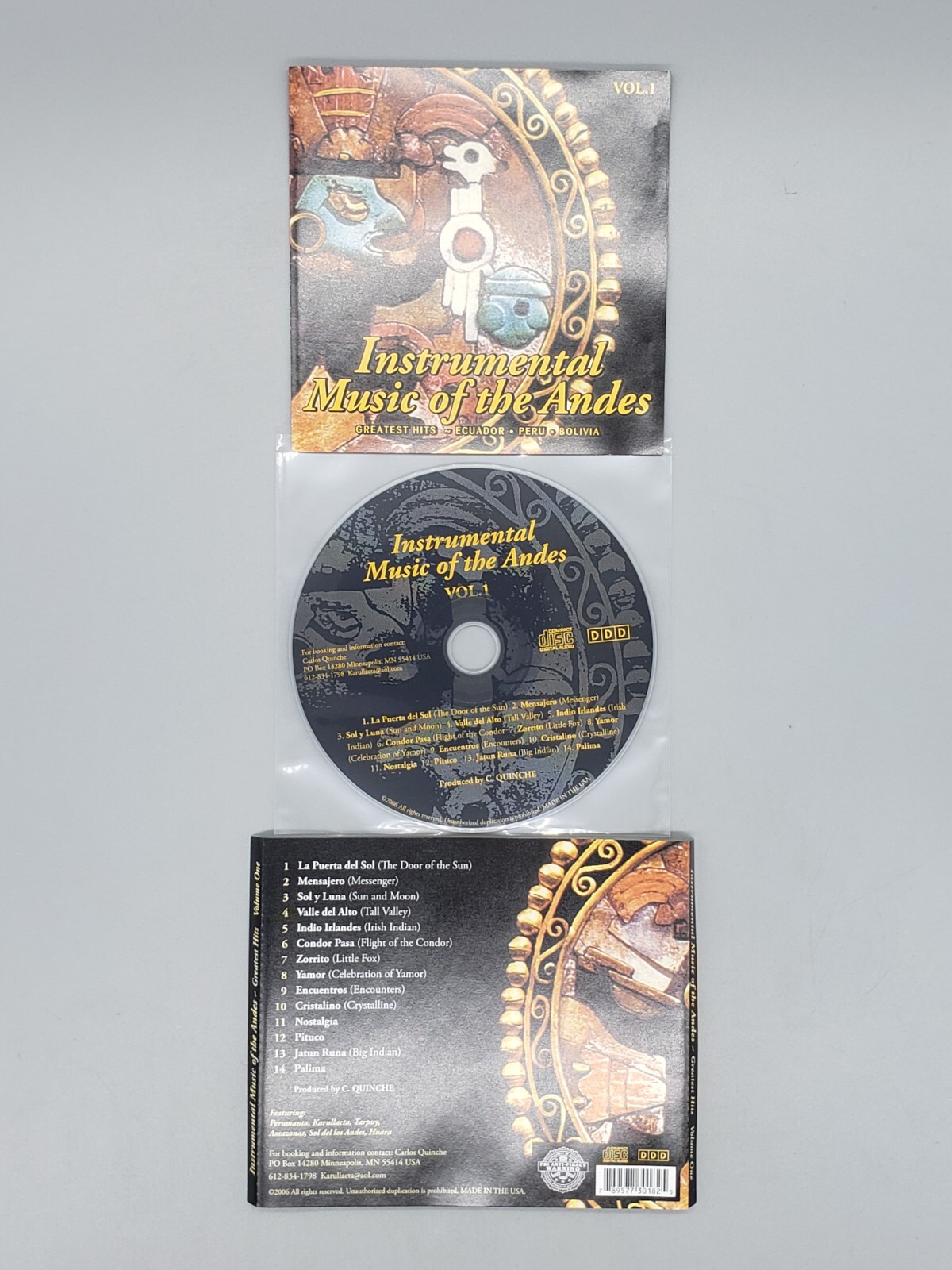 Instrumental Music Of The Andes Vol. 1 by Various Artists (CD) No Case ...