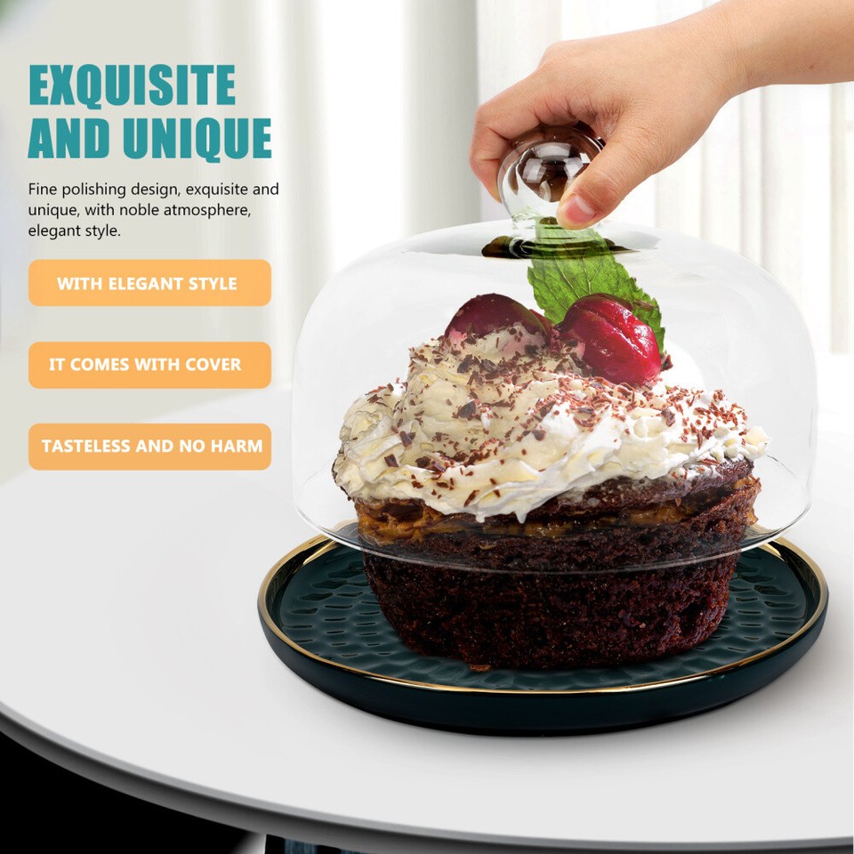 Cake Stand Dome Cake Plate Dome Cake Plate Lid Cake Stands Dessert ...