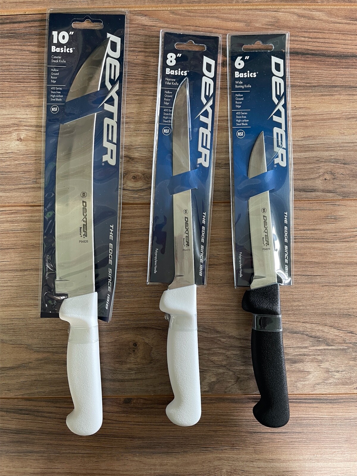 Dexter Russell Basic 3 PC Cimeter Steak Fillet Boning Knife Fish Hunt ...