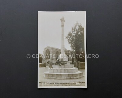 Dedham War Memorial Real Photo Postcard - Dedham Cross - nr. Colchester ...