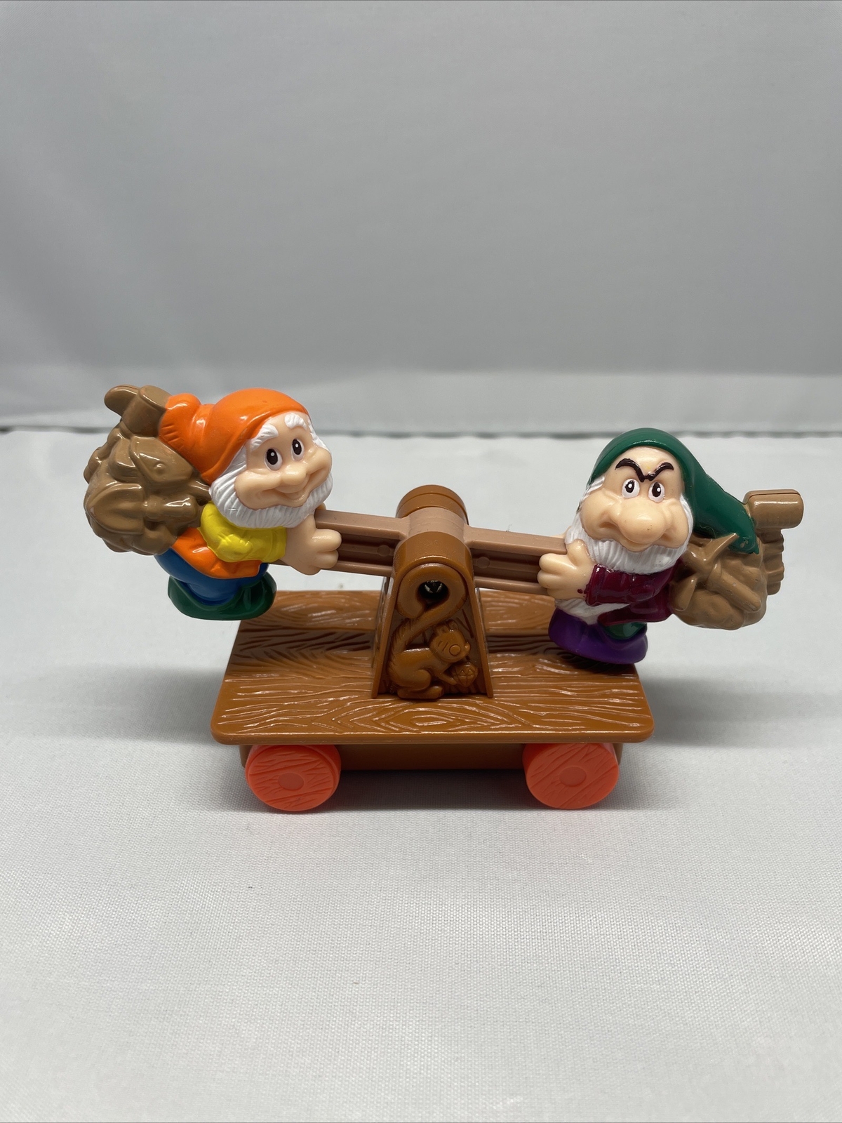 Walt Disney Snow White Happy & Grumpy Dwarfs McDonalds Toy 1992 Mining ...