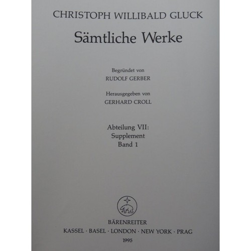 Gluck C.W.Sämtliche Werke VII Band 1 1995 | eBay