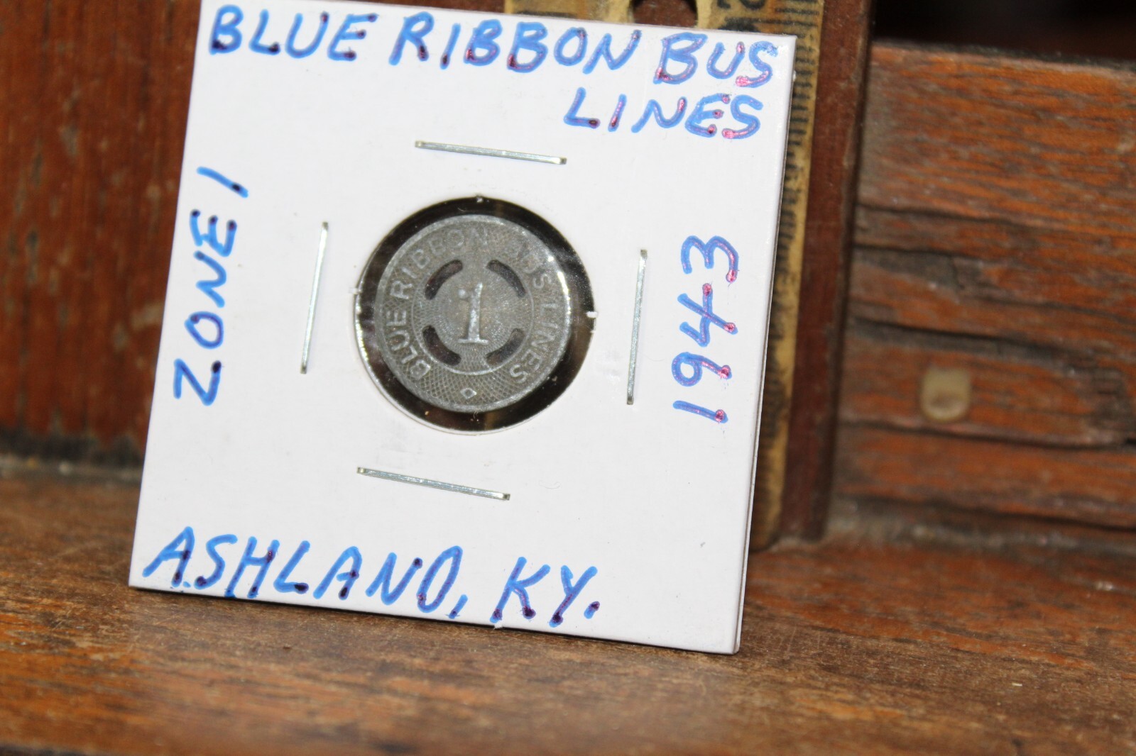 Vintage Transit Token Blue Ribbon Lines Ashland Kentucky 1943 | eBay