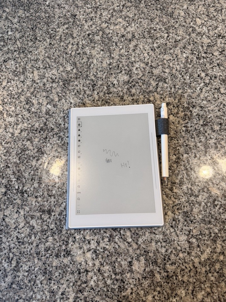 Supernote Nomad A6 X2 E-Ink Writing Tablet with Canvas Folio and Push ...