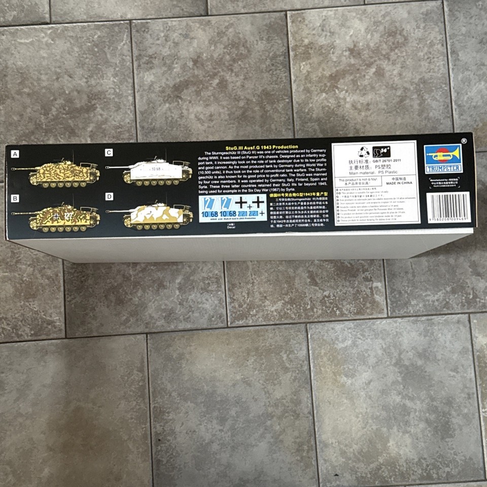 Trumpeter 00946 1:16 StuG.III Ausf.G 1943 Production Armor Plastic ...