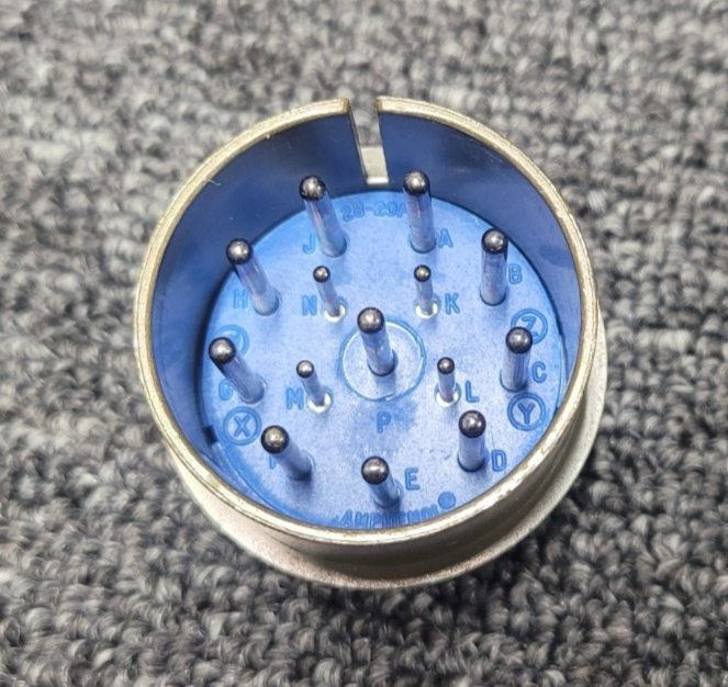 Amphenol Mil-Spec 14-PIN Straight Plug Circular Connector 605-5130 Size ...
