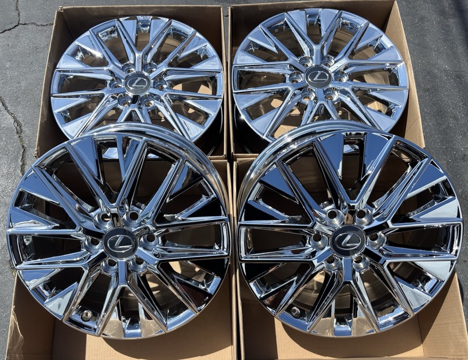 20" LEXUS GX550 2024 2025 Wheels New Chrome Factory OEM Lexus GX Rims ...