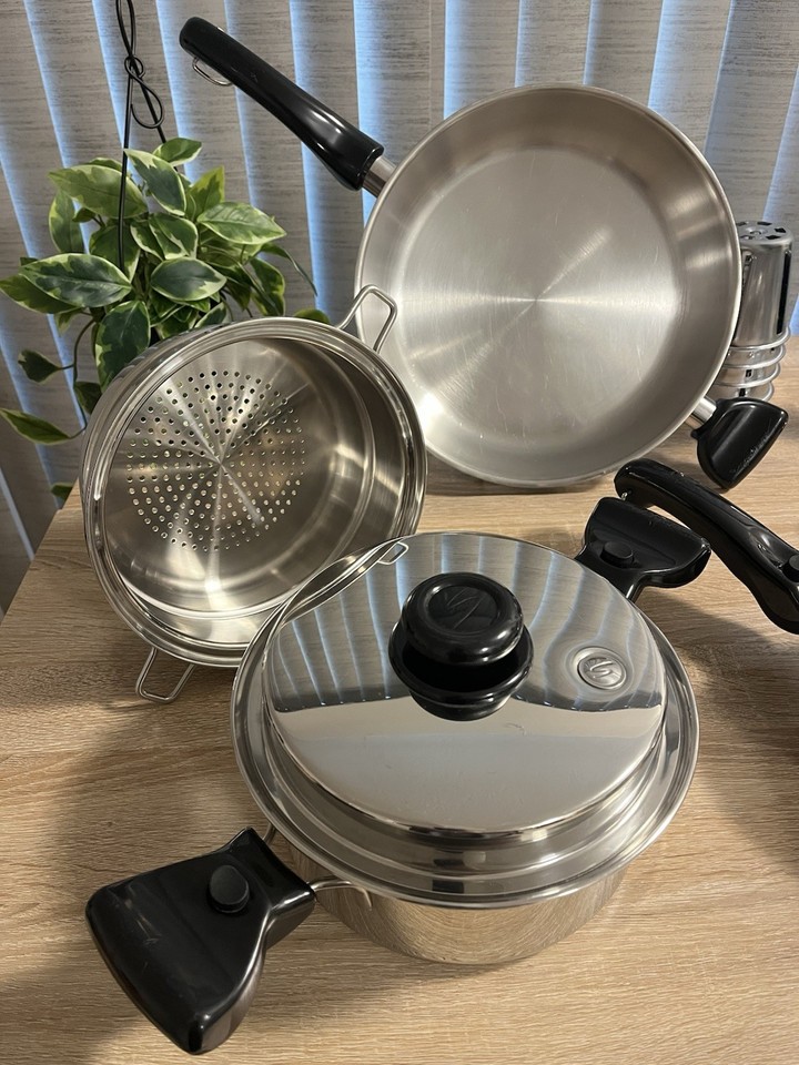 Cookware Set 19 Pc Saladmaster 316Ti Titanium Waterless Food Processor Cake Pan | eBay