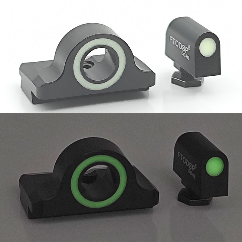 Handgun Ghost Ring Sight Set Standard Height For Glock 17, 19, 22-28 ...