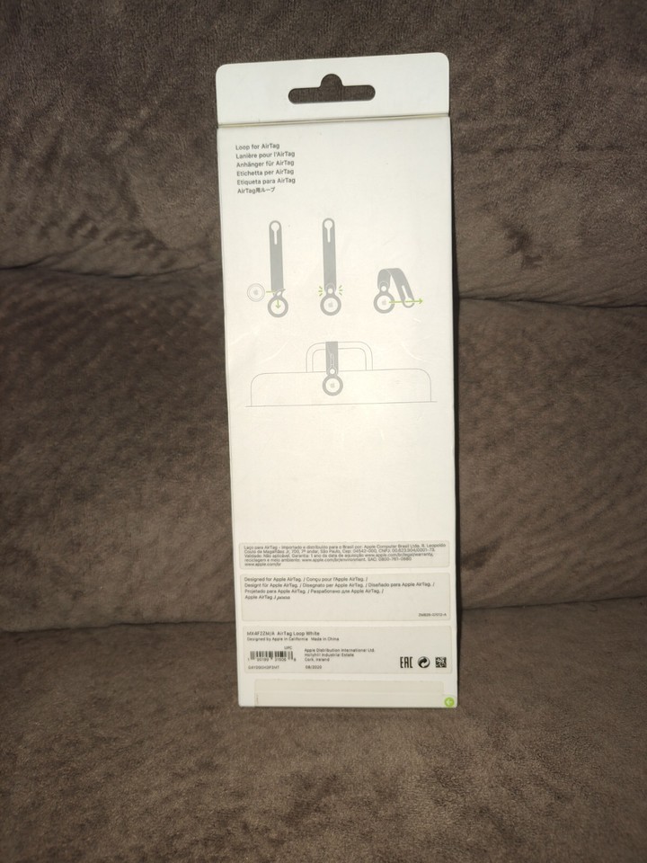 Apple Leather Loop Air Tag - White | eBay