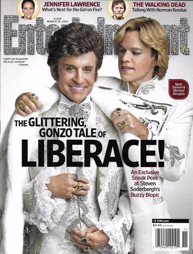Entertainment Weekly Magazine Liberace Michael Douglas Matt Damon ...