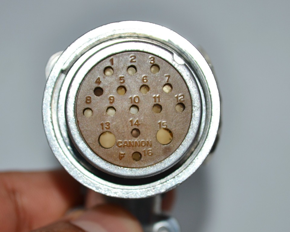 1 nos 90° ITT Cannon PLUG CONNECTOR 16 pin SK-C16-23C-1/2 sk-23c-1/2 | eBay