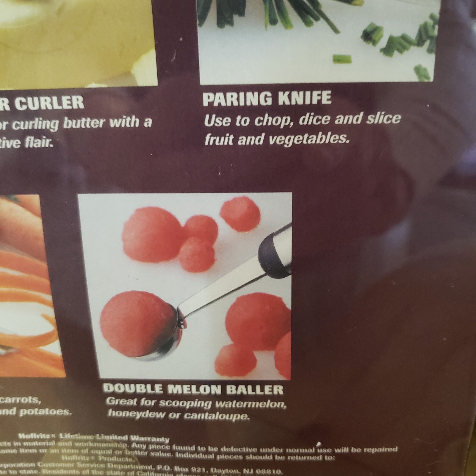 Hoffritz 5 Piece Garnishing Set Silver Black HF85340 Kitchen Utensils ...