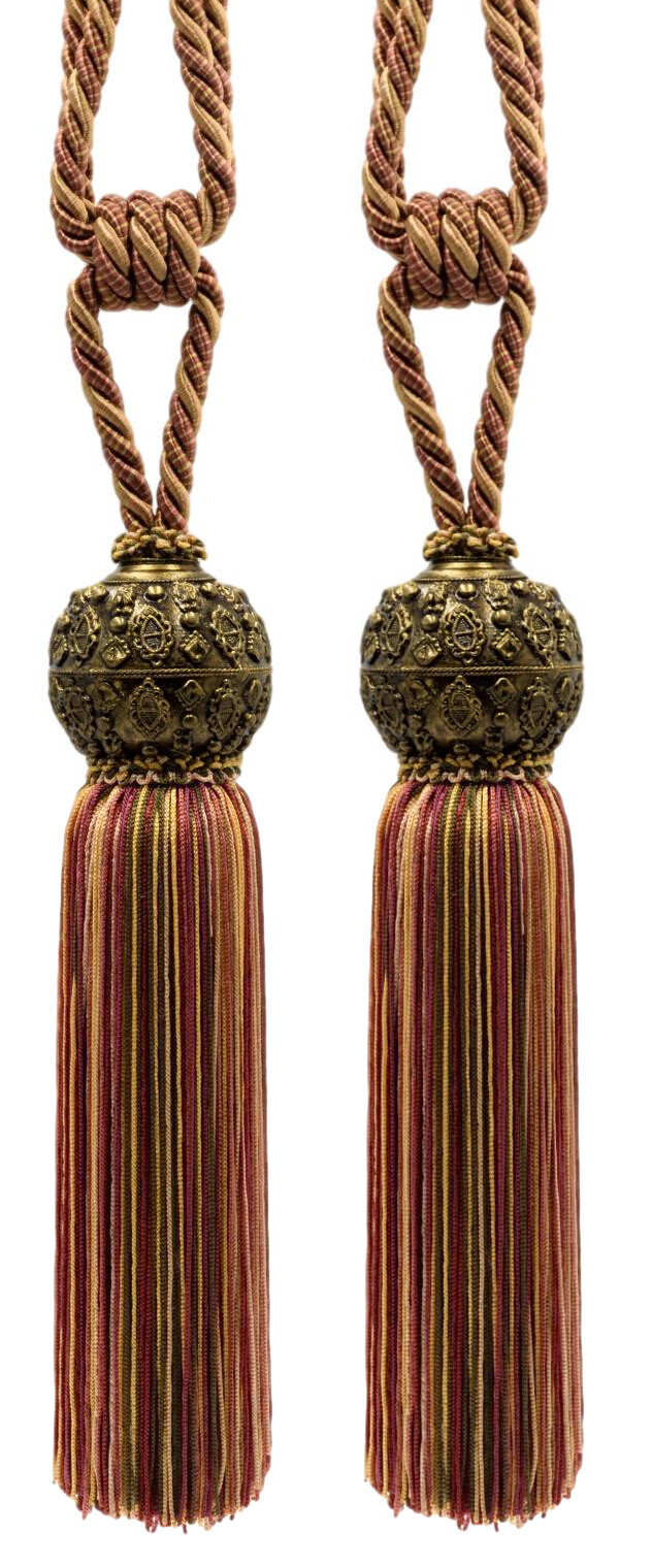 DÉCOPRO Tassel Tieback, Color# RJ06 - Rustic Medley Red [Set of 2] | eBay