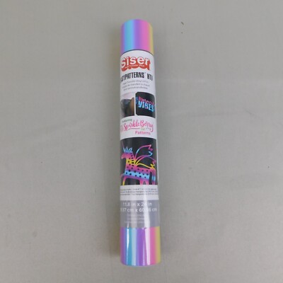 Siser EasyPatterns HTV Heat Transfer Vinyl Sparkle Berry Ink Ombre ...