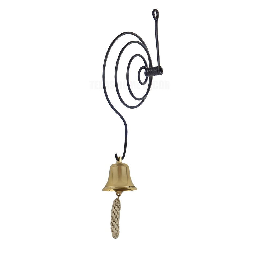 Brass Retail Store Shopkeepers' Door Entry Bell Spiral Metal Loop ...