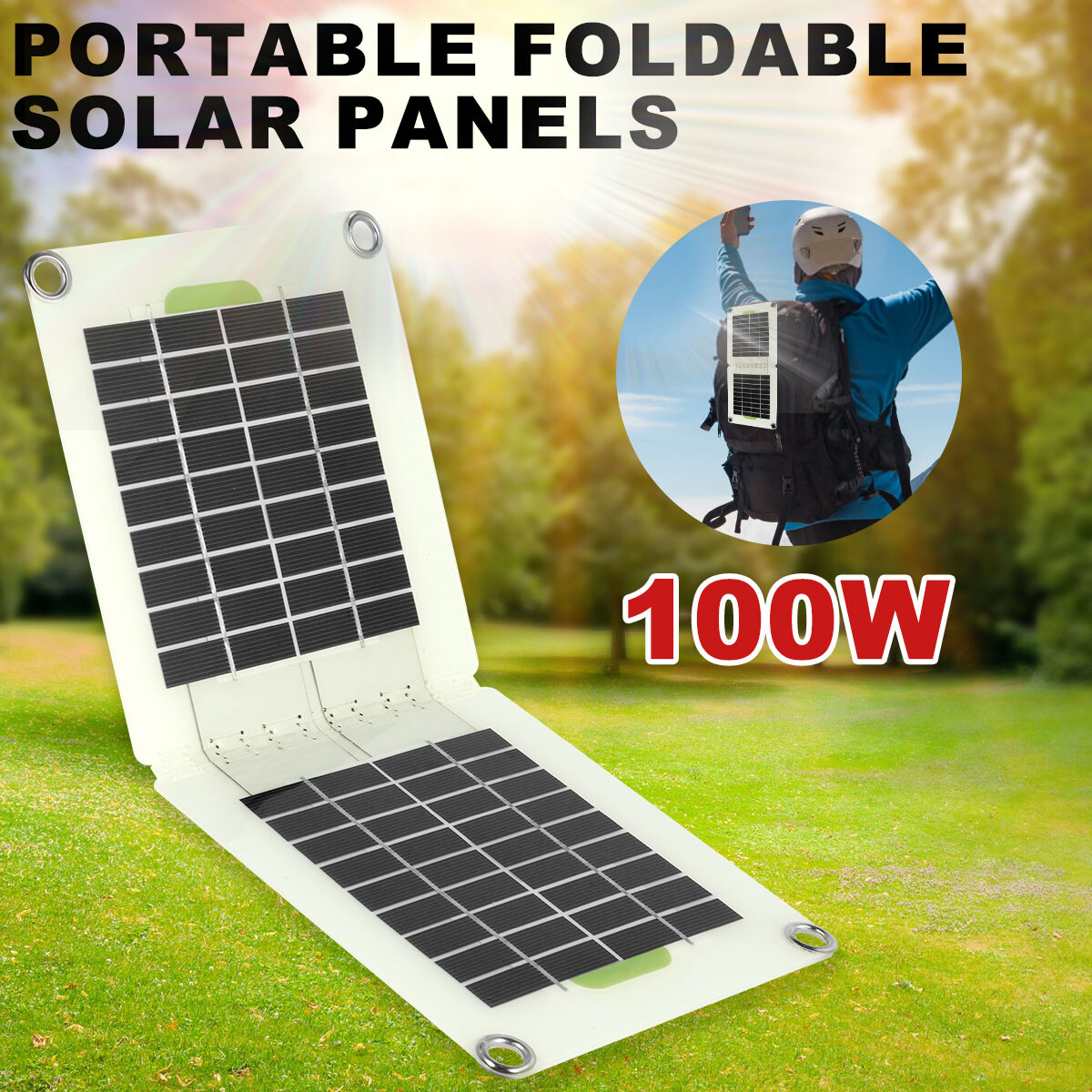 Solar Panel Kit 12V IP65 Waterproof Solar Charger Portable Foldable ...