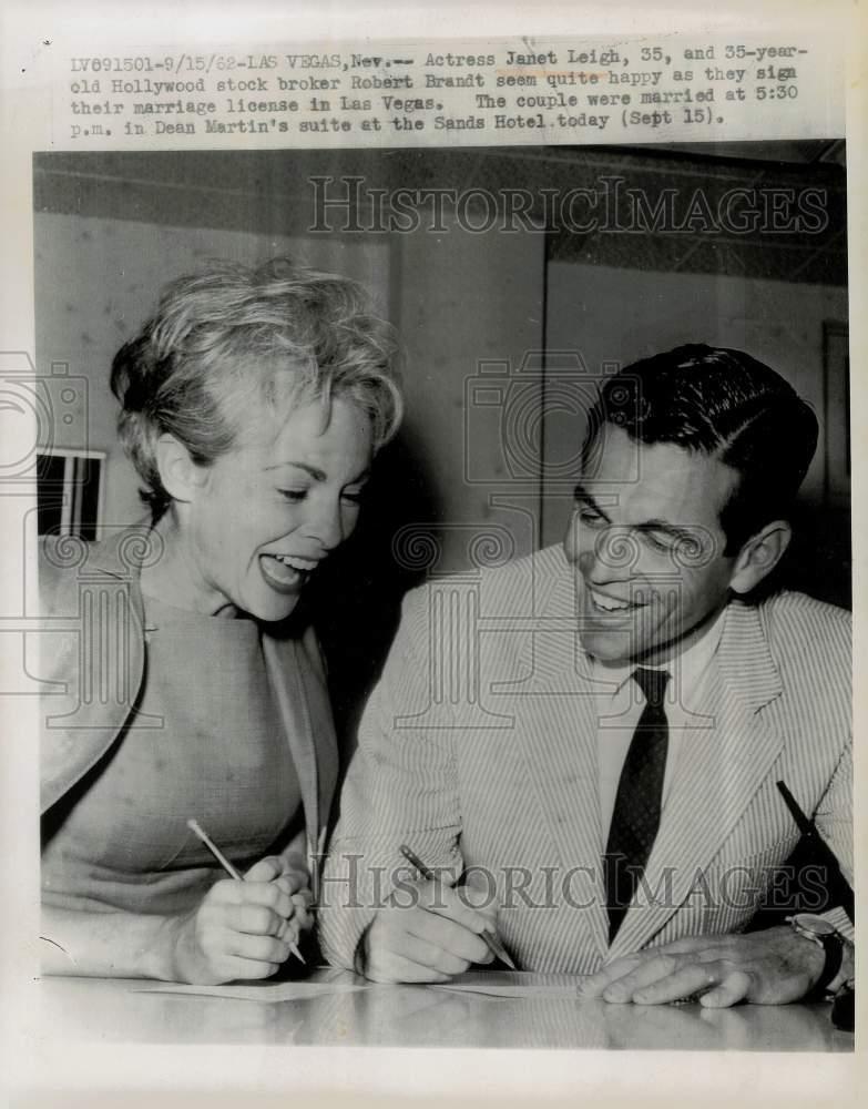 Janet Leigh Robert Brandt