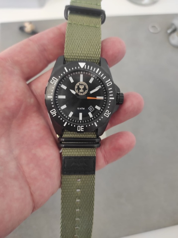 Israeli Mossad Adi Watch 45mm Tactical Military, Luminous, Stainless ...