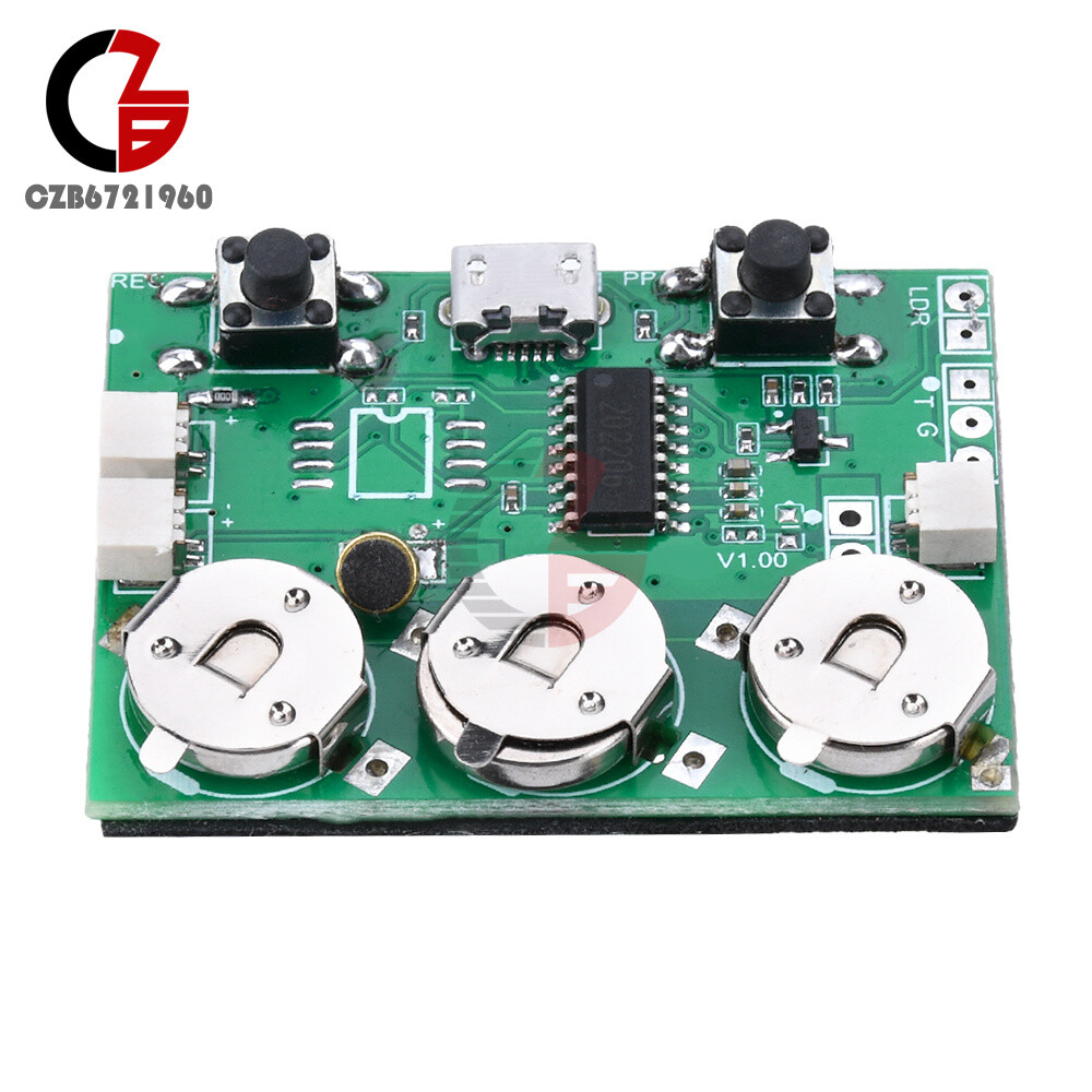 100S Greeting Card Recordable Voice Chip Music Box Sound Module Musical ...