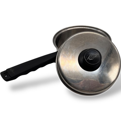Lifetime 8 Tri-clad Stainless Steel 1 QT Saute Sauce Pan Pot w Lid USA ...
