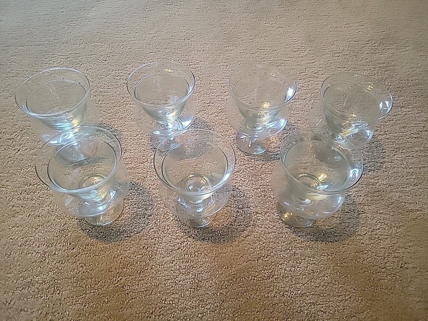 Set of 7 - Two Piece Glass Shrimp Cocktail or Caviar Serving Bowls | eBay