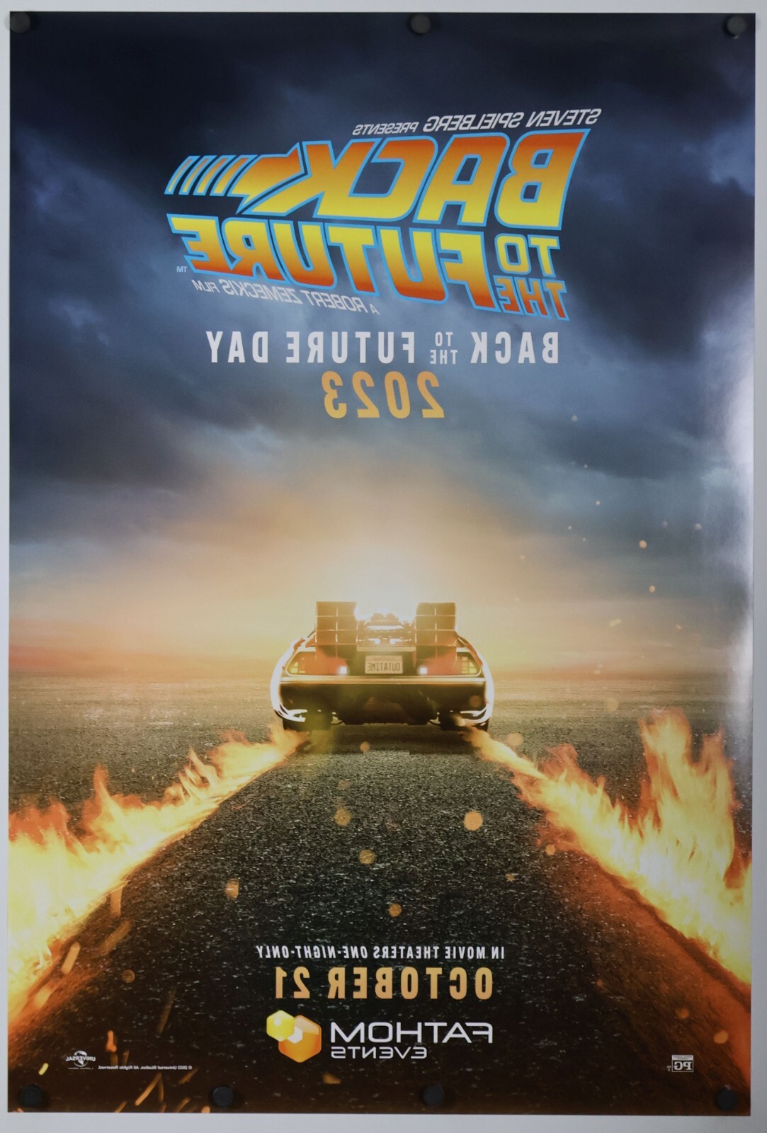 Back To The Future original DS movie poster 27x40 D/S 2023 Rerelease ...