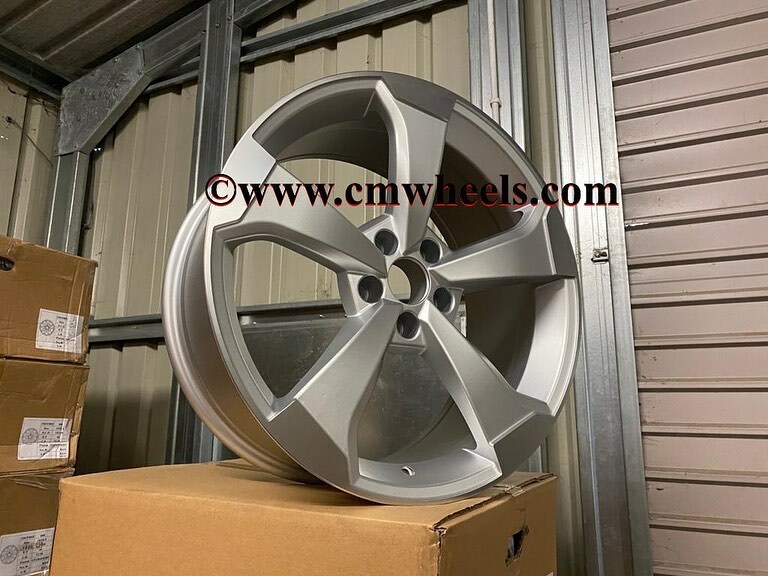 19" New RS3 CONCAVE Rotor Style Alloy Wheels Silver Machined Audi A4 A6 ...