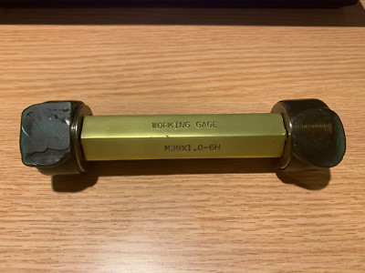 M39 X 1.0 6H THREAD CHECK METRIC THREAD PLUG GAGE GO GAUGE INSPECTION ...