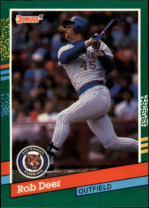1991 Donruss Milwaukee Brewers Baseball Card #729 Rob Deer UER | eBay