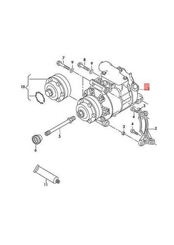 Genuine AUDI VW A8 S8 quattro Q7 R8 Spyder Touareg A/C Compressor ...