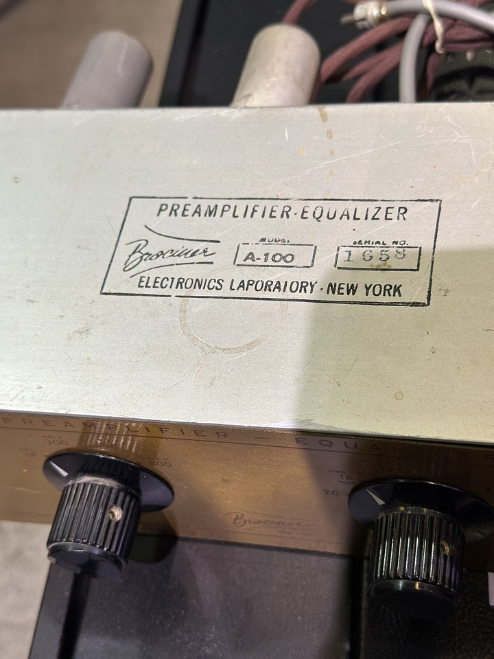 Pair Brociner CA2 Tube Preamp CA100 Phono Fisher 50c | eBay