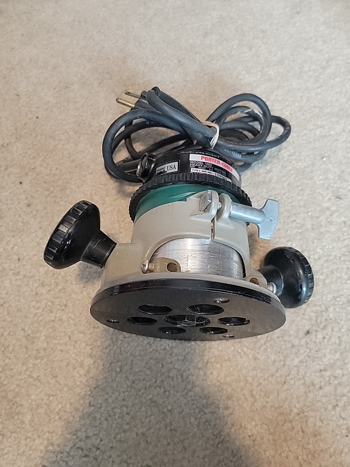 Porter Cable Router Heavy 1002 Duty Motor W/ 1001 Base 120V 6.5A Made ...
