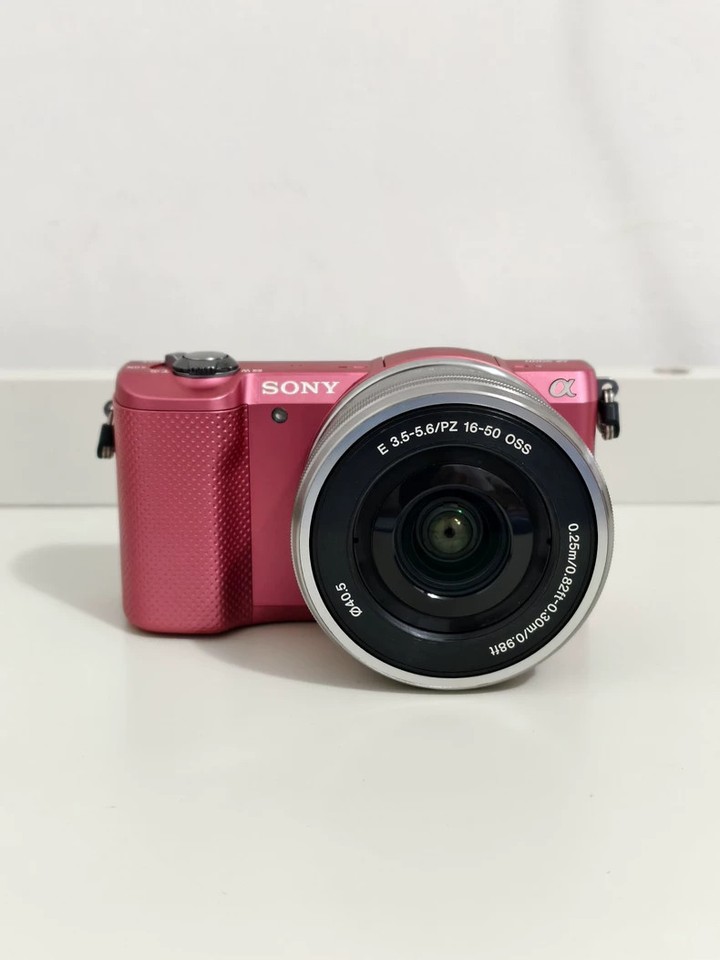 Sony Alpha a5000 PINK 20.1 MP pink Digital Camera w/Sony OSS 16-50mm ...
