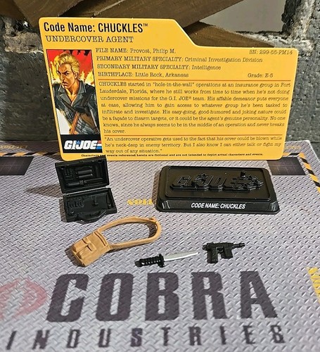 GI JOE ~ 2009 CHUCKLES ~ ASSAULT ON COBRA ISLAND ~100% complete & FILE ...