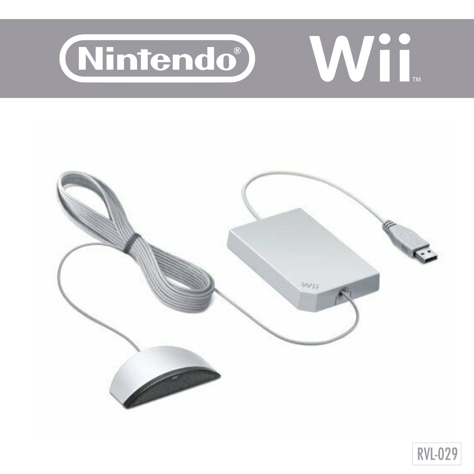 Wii Speak RVL-029 ORIGINAL Nintendo Wii ️ Mikrofon USB Sprachsteuerung ...