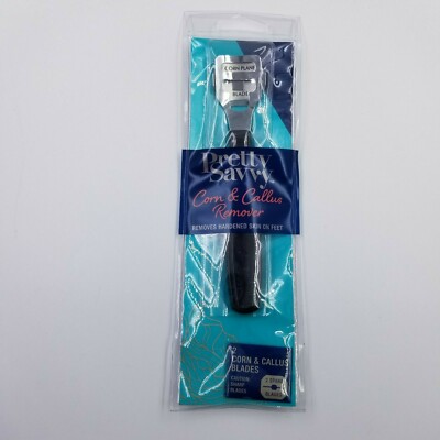 PRETTY SAVVY Corn & Callus Remover Shaver with 2 Spare Blade. Free ...