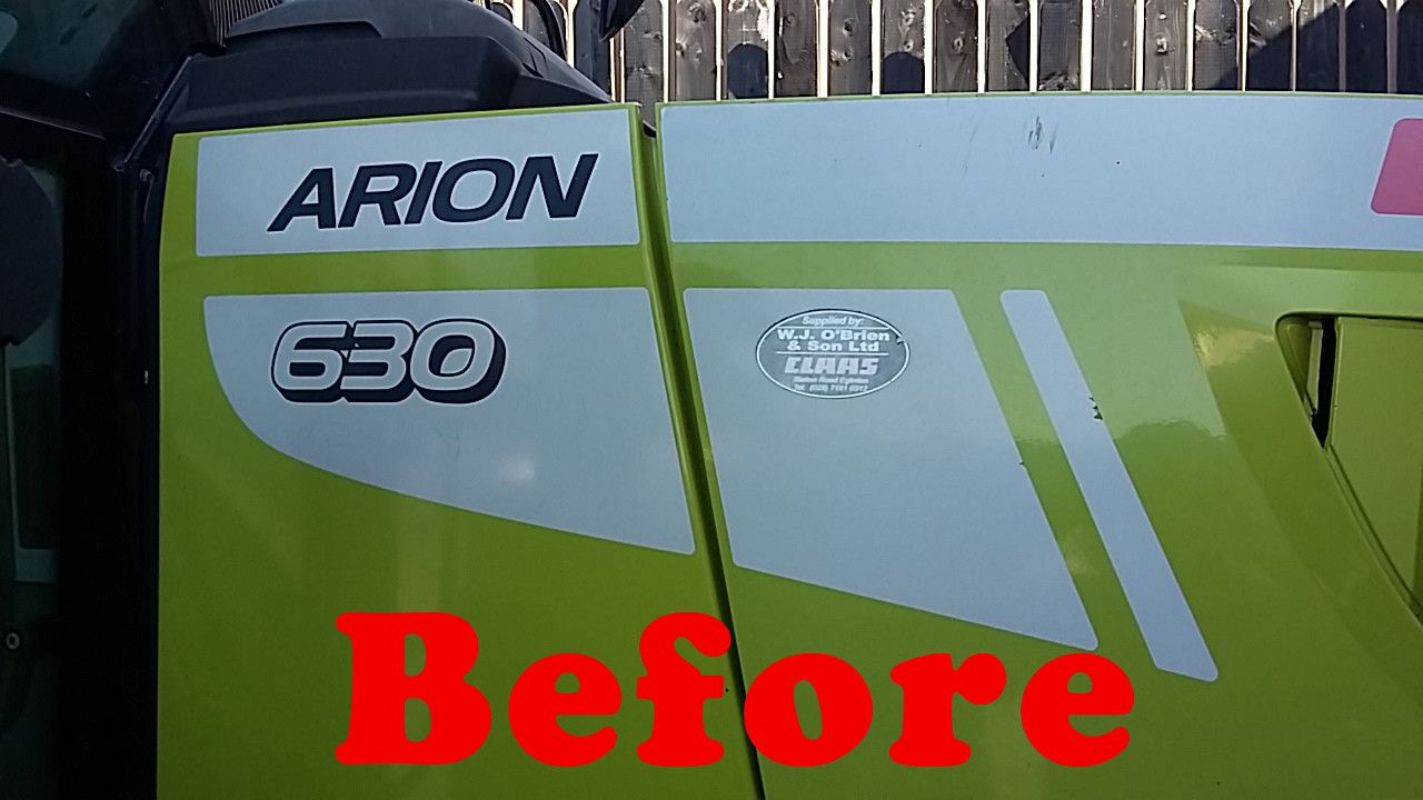 Claas Arion / Ares 500 600 series tractor bonnet stickers / decals ...