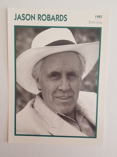 JASON ROBARDS - CARTE FICHE CINEMA PORTRAIT DE STAR | eBay