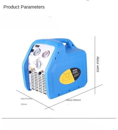 A/C Refrigerant Recovery Machine for Hvac Freon Reclaim 3/4HP 110V/60Hz ...